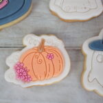 Koekstempelset - Pompoen met bloemetjes - Koekatelier